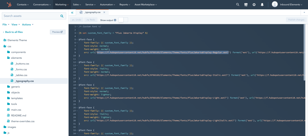 Documentation Elements Hubspot Theme Inbound Elements